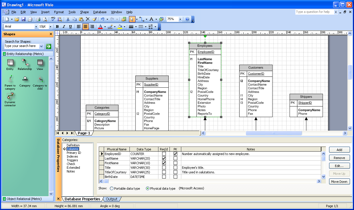 Reverse engineering and generating databases in Visio - Pat Howe's Blog
