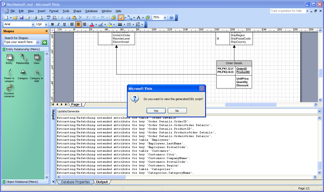 Reverse engineering and generating databases in Visio - Pat Howe's Blog